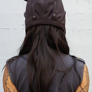 Black SHEEP HELMET - Black Cotton Animal Hat With Ears, Unique Festival ...