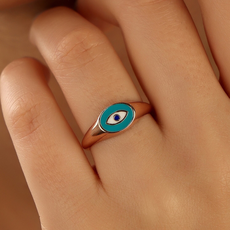 Evil Eye Ring - Etsy