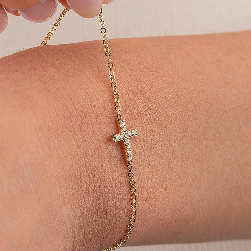 Cross Bracelet - Etsy