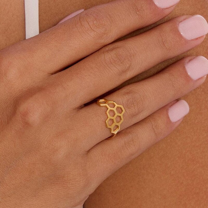 Honeycomb Ring - Etsy