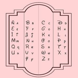 Personalized Disney Font Necklace, Disney Font Name Necklace,customized ...