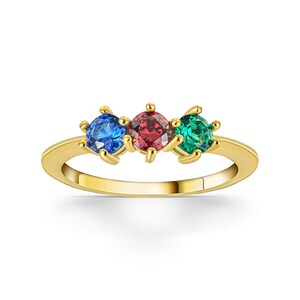 Custom Multi-stone Ring, Personalization Birthstone Ring, Family ...
