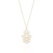 18K Gold Hand of God Necklace, Custom Hamsa Necklace, Protection ...