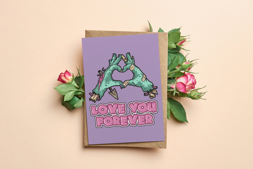 Printable 'love You Forever' Anniversary Card I Love - Etsy