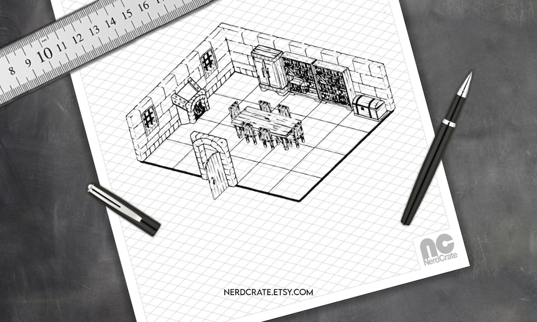 Isometric Graph Paper Digital Isometric Grid Paper PDF for - Etsy