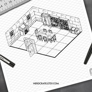 Isometric Graph Paper, Digital Isometric Grid Paper, PDF for US Letter ...