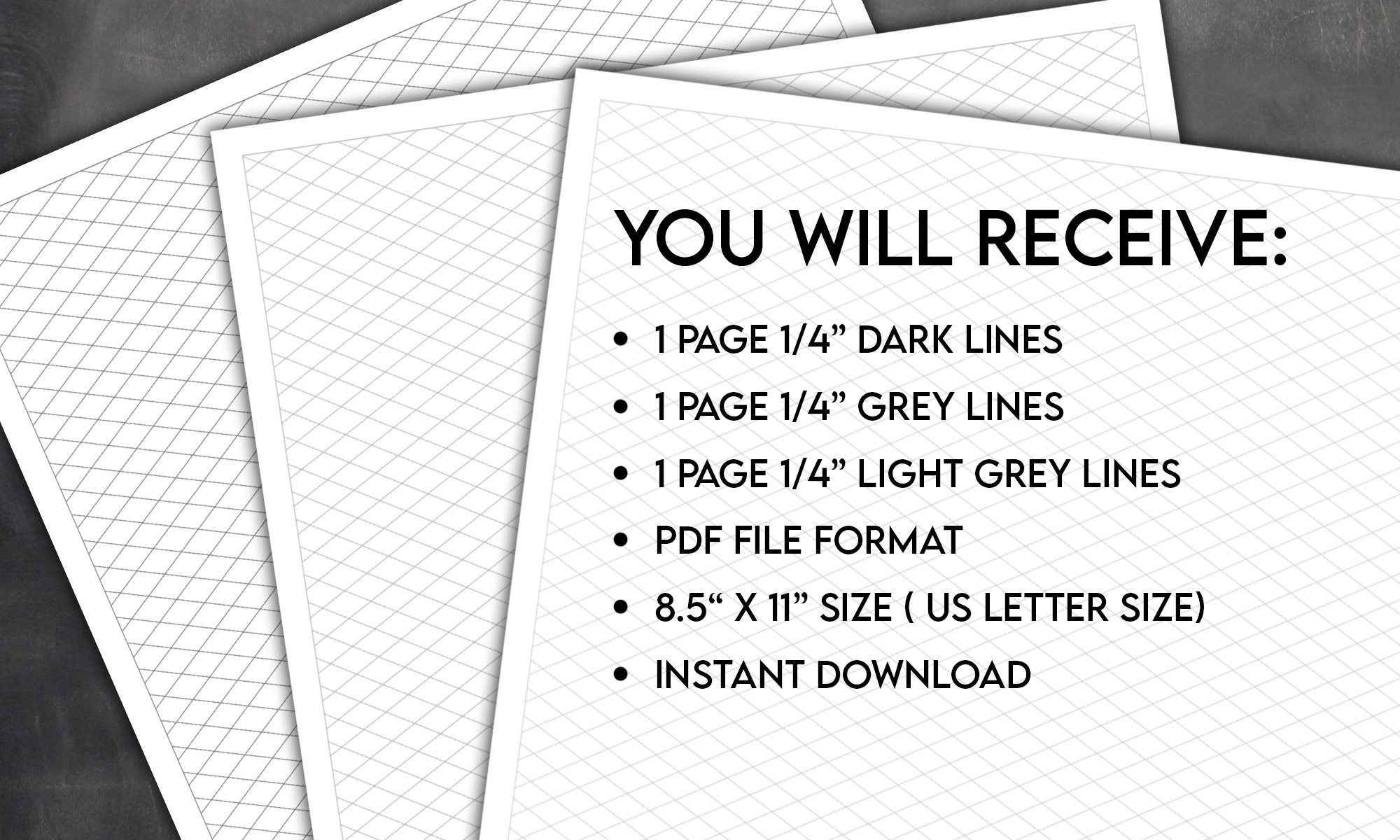 Isometric Graph Paper, Digital Isometric Grid Paper, PDF for US Letter ...