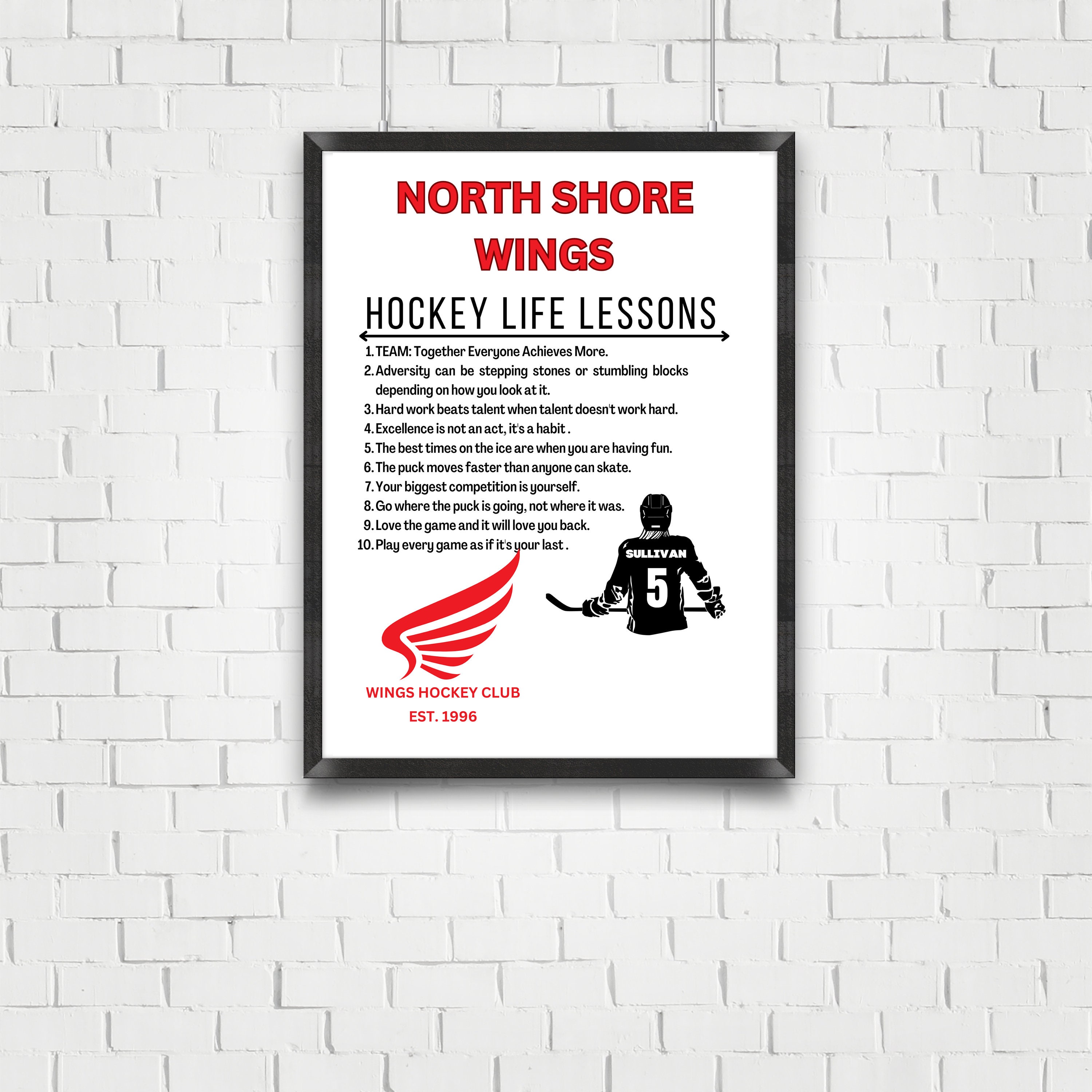 Full Team Custom Posters, Digital Posters, Sports Team Life Lessons ...