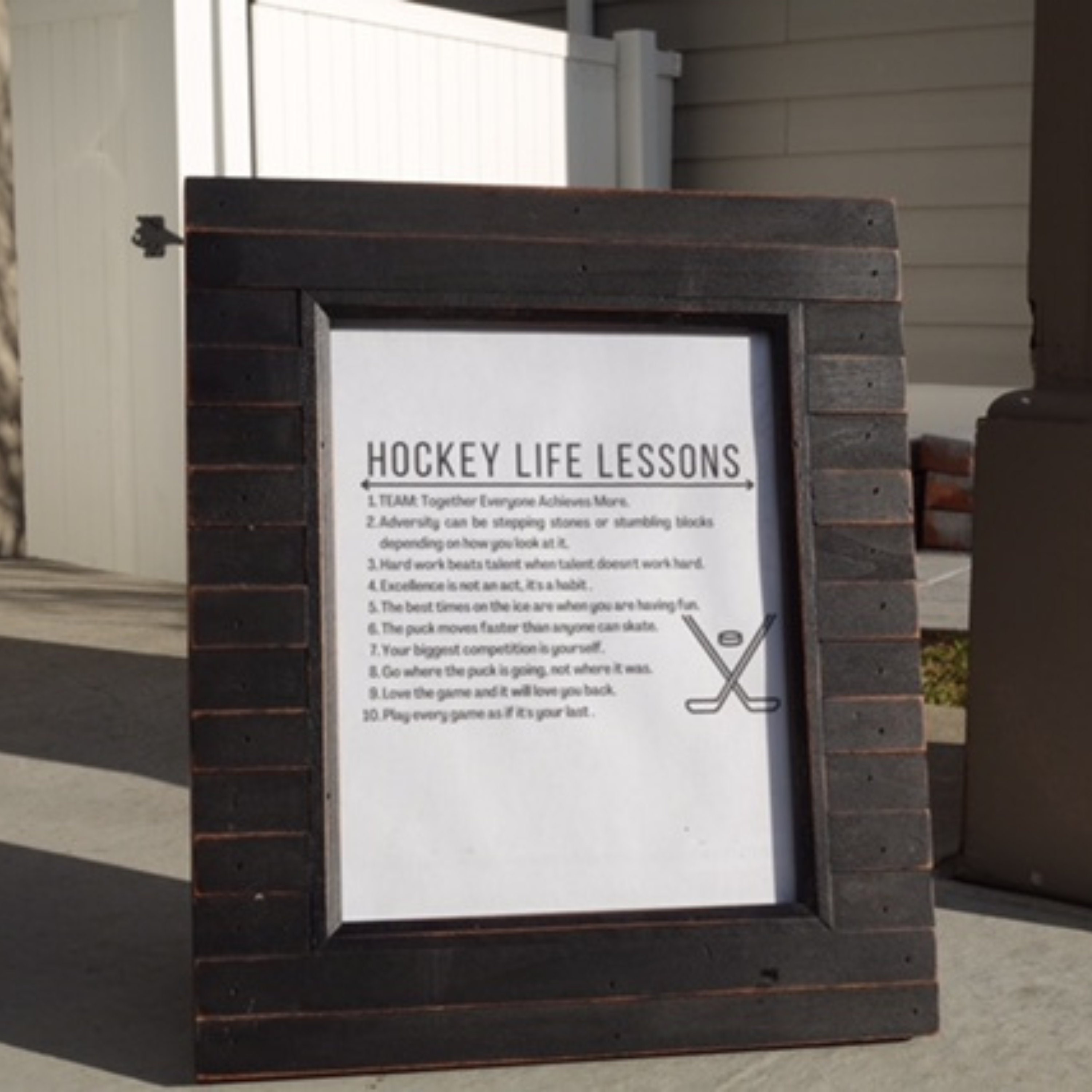 Hockey Life Lessons Poster: Inspirational Kids Wall Art (digital ...