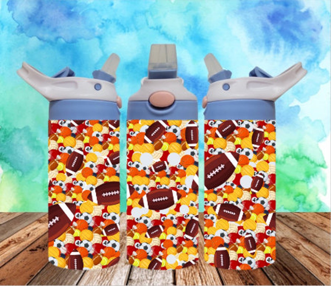 Balls 300dpi 12oz Kids Flip Top Sippy Cup Tumbler Wrap PNG /12oz Kids ...