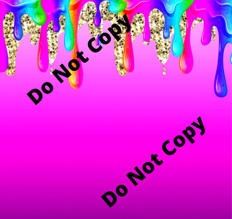 Neon Background With Rainbow Drippings 300dpi 20oz STRAIGHT Skinny ...