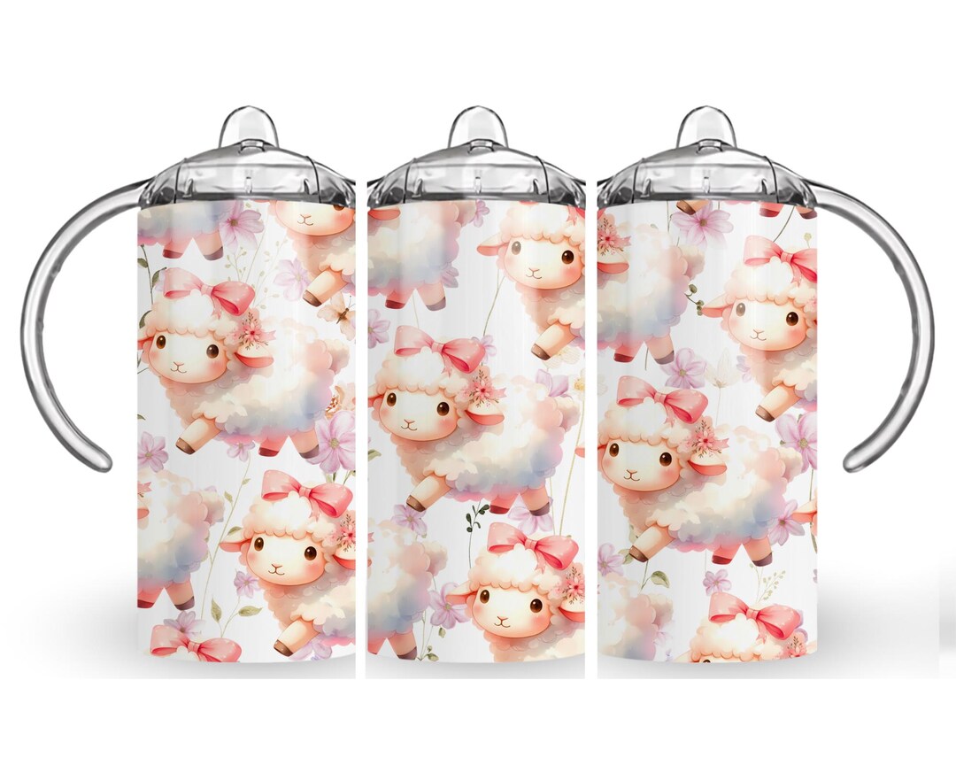 Sheep Pattern 300dpi 12oz Kids Sippy Cup Tumbler Wrap PNG /12oz Kids ...