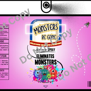 Digital Monsters Be Gone 300dpi 12oz Kids Flip Top Sippy Cup Wrap Png ...