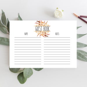 Printable Wedding Guest Book Pages/wedding Guest Book/guest Book ...