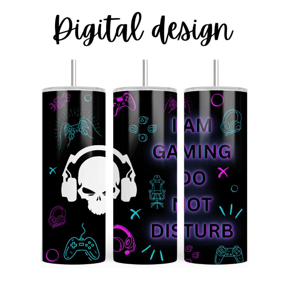 Game 300dpi 20oz STRAIGHT Skinny Tumbler Wrap/video Games 30oz Tumbler ...