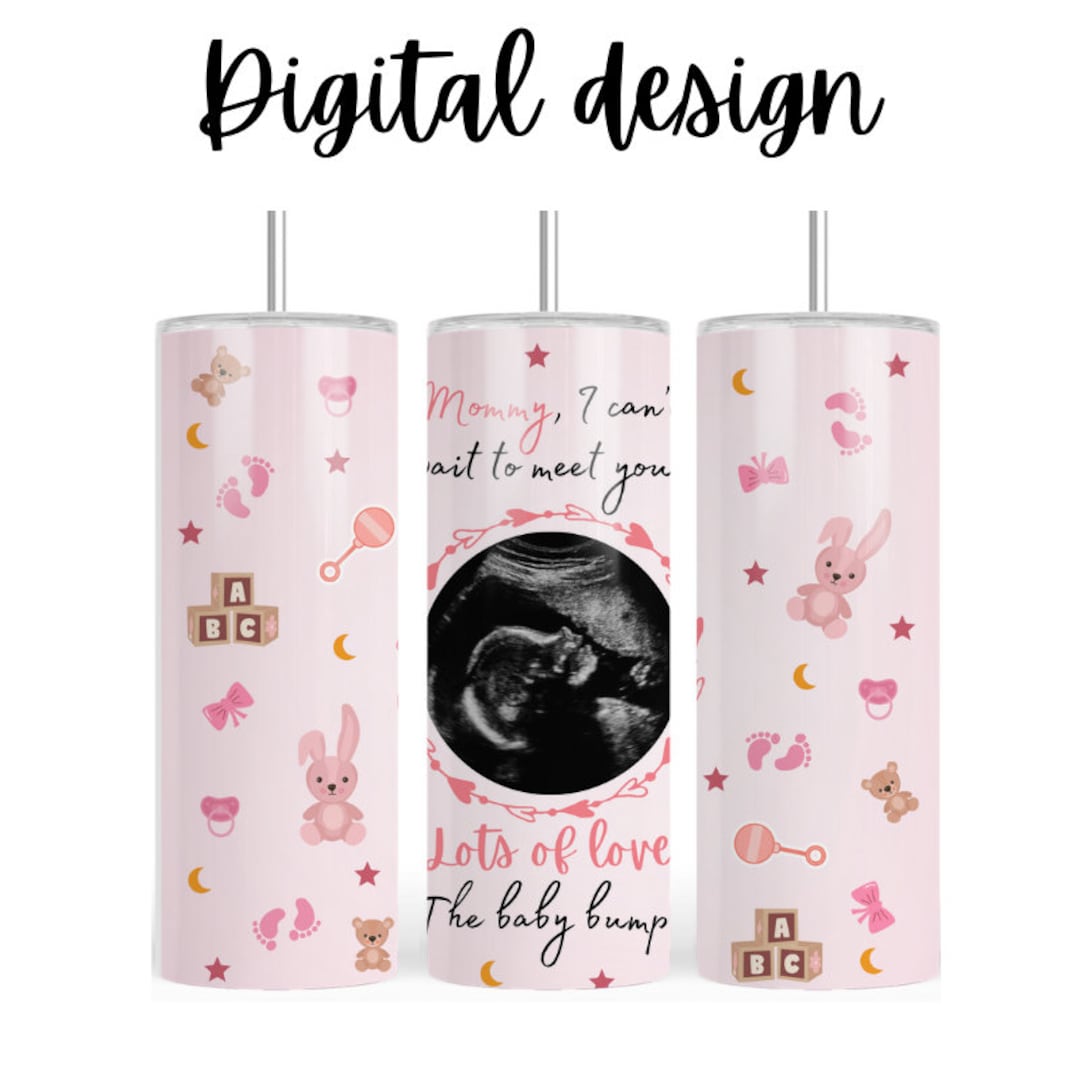 Baby Girl 300dpi 20oz STRAIGHT Skinny Tumbler Wrap/30oz Tumbler ...
