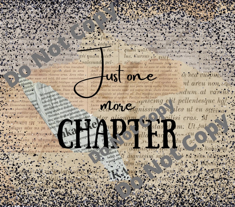 Just One More Chapter 300dpi 20oz STRAIGHT Skinny Tumbler - Etsy