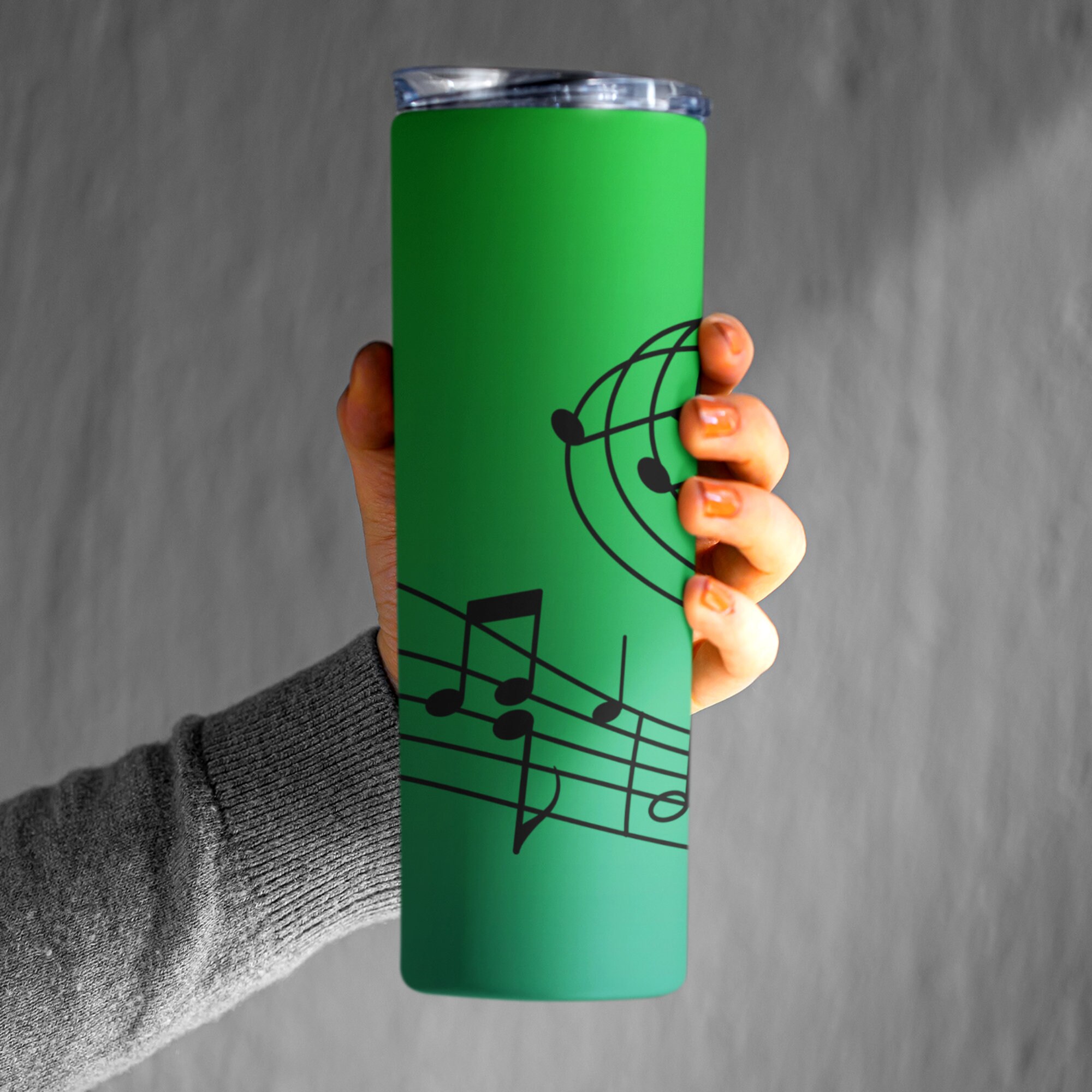 Music Notes 300dpi 20oz STRAIGHT Skinny Tumbler Wrap/band 20oz - Etsy