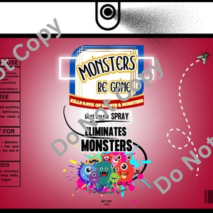 Digital Monsters Be Gone 300dpi 12oz Kids Flip Top Sippy Cup Wrap Png ...