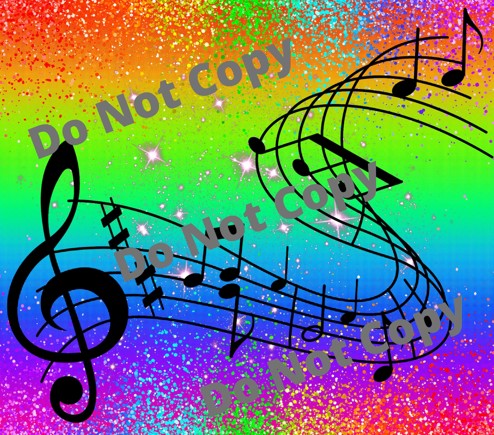 Music Notes 300dpi 20oz STRAIGHT Skinny Tumbler Wrap/glitter - Etsy