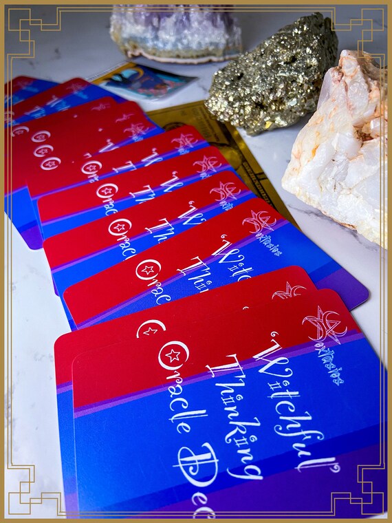 The Hextasies Witchful Thinking Oracle Deck 13 Mini Card Deck - Etsy