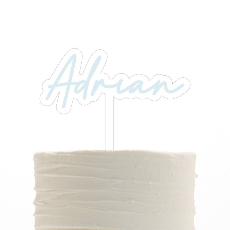 Custom Name Cake Topper - Etsy