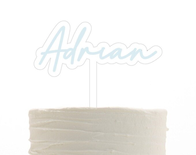 Acrylic Cake Topper, Custom Name Cake Topper, Acrylic Topper, Cake ...