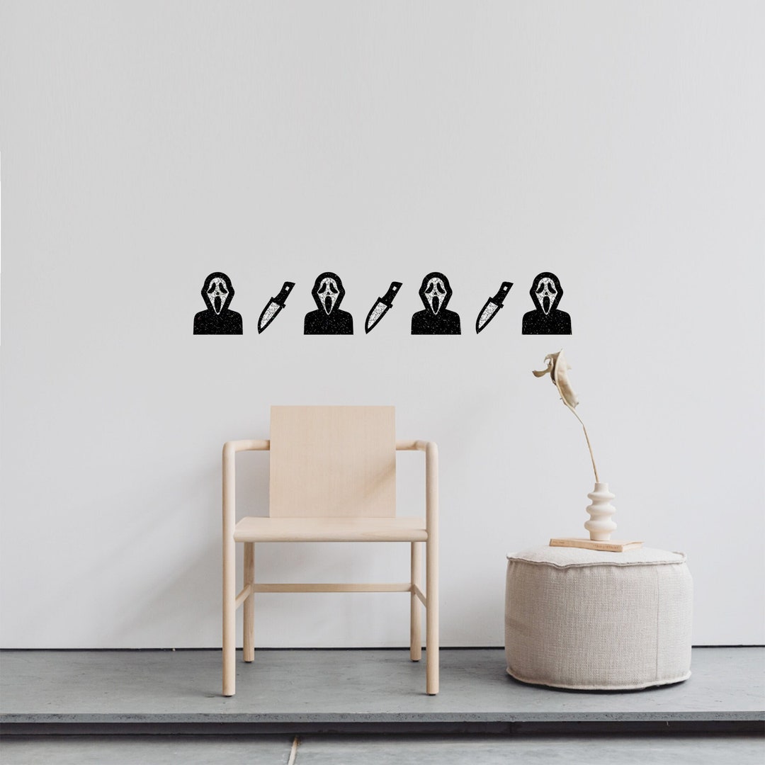 Scream Party Banner, Glitter Banner, Scream Decor, Ghost Face Banner ...