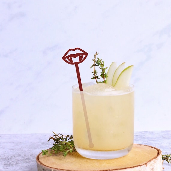 Vampire Drink Stirrer Vampire Teeth Halloween Decor - Etsy