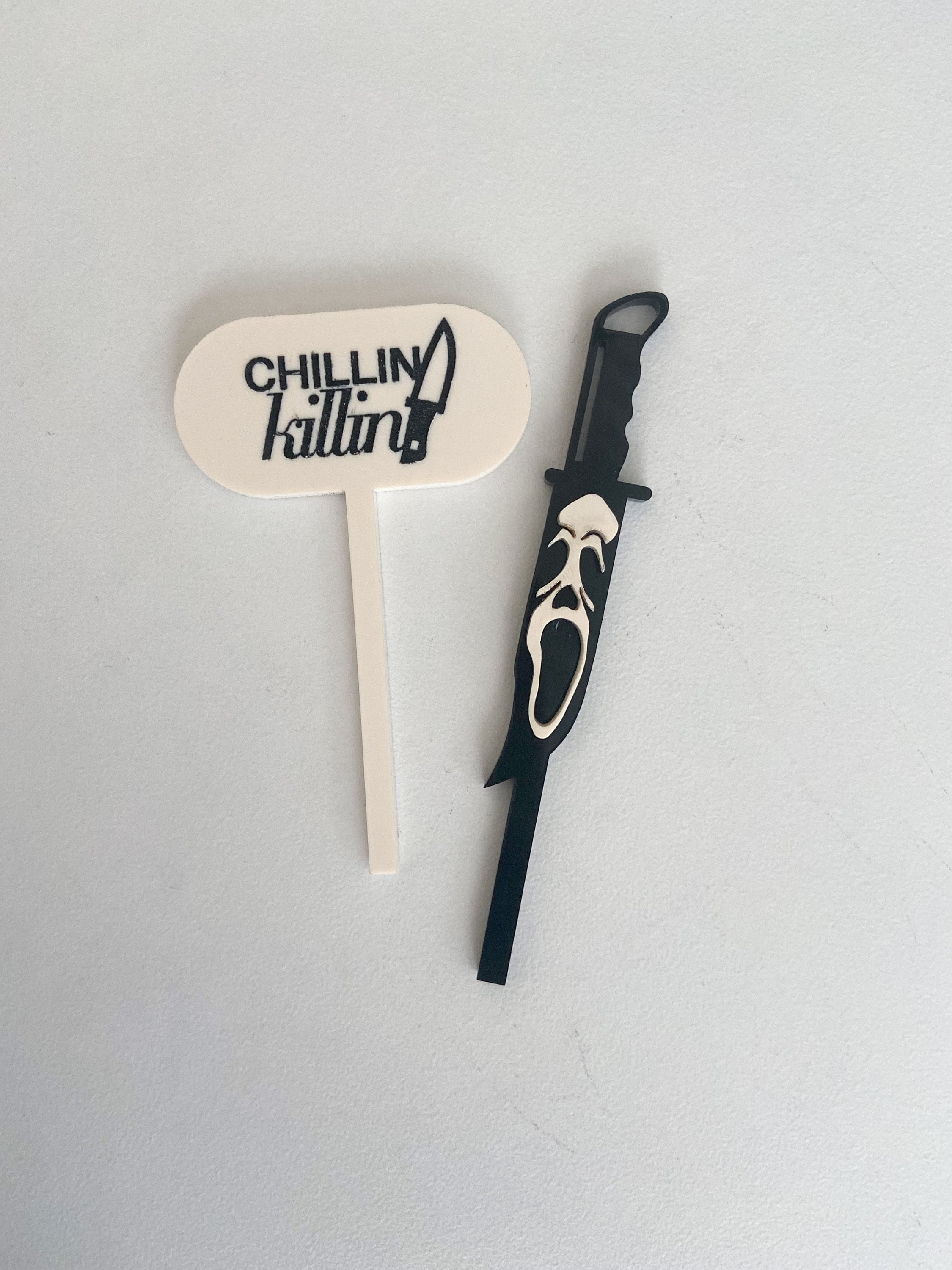 Cupcake Toppers (6), Scream Cupcake Toppers, Scream Movie, Halloween ...