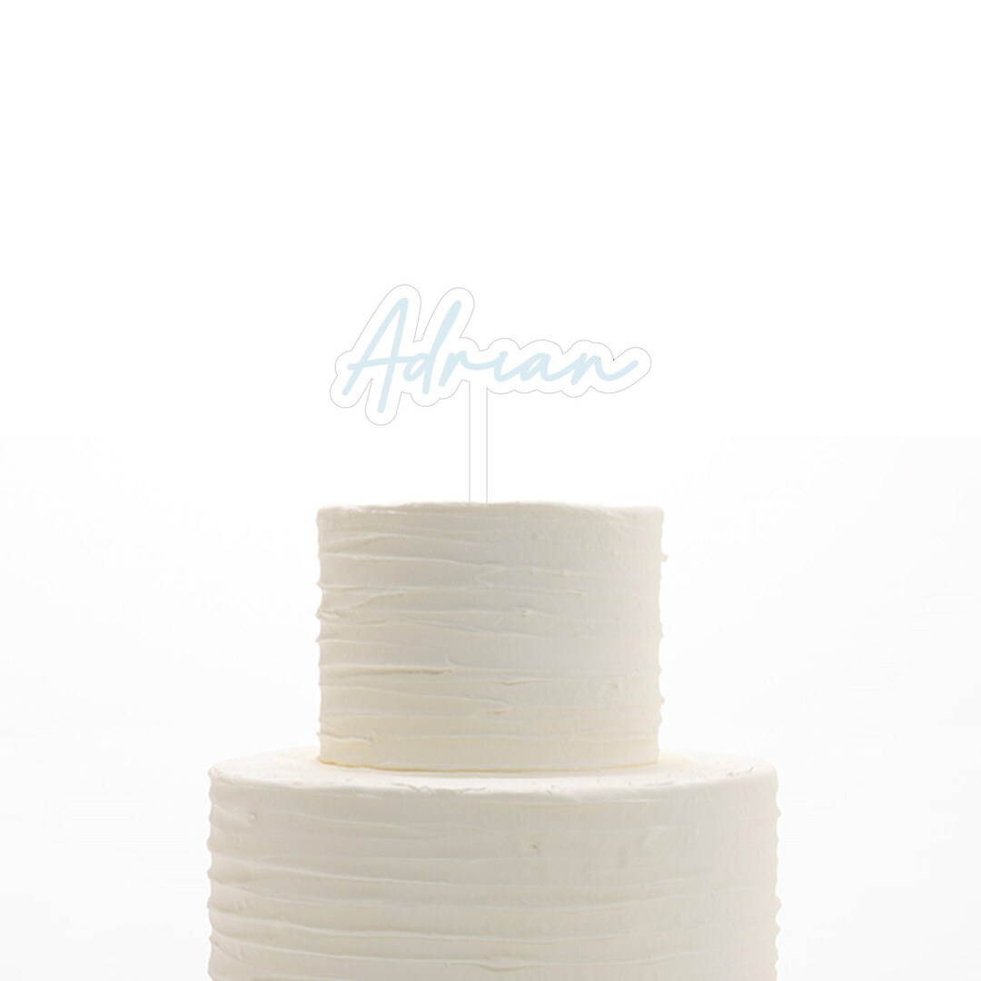 Acrylic Cake Topper, Custom Name Cake Topper, Acrylic Topper, Cake ...