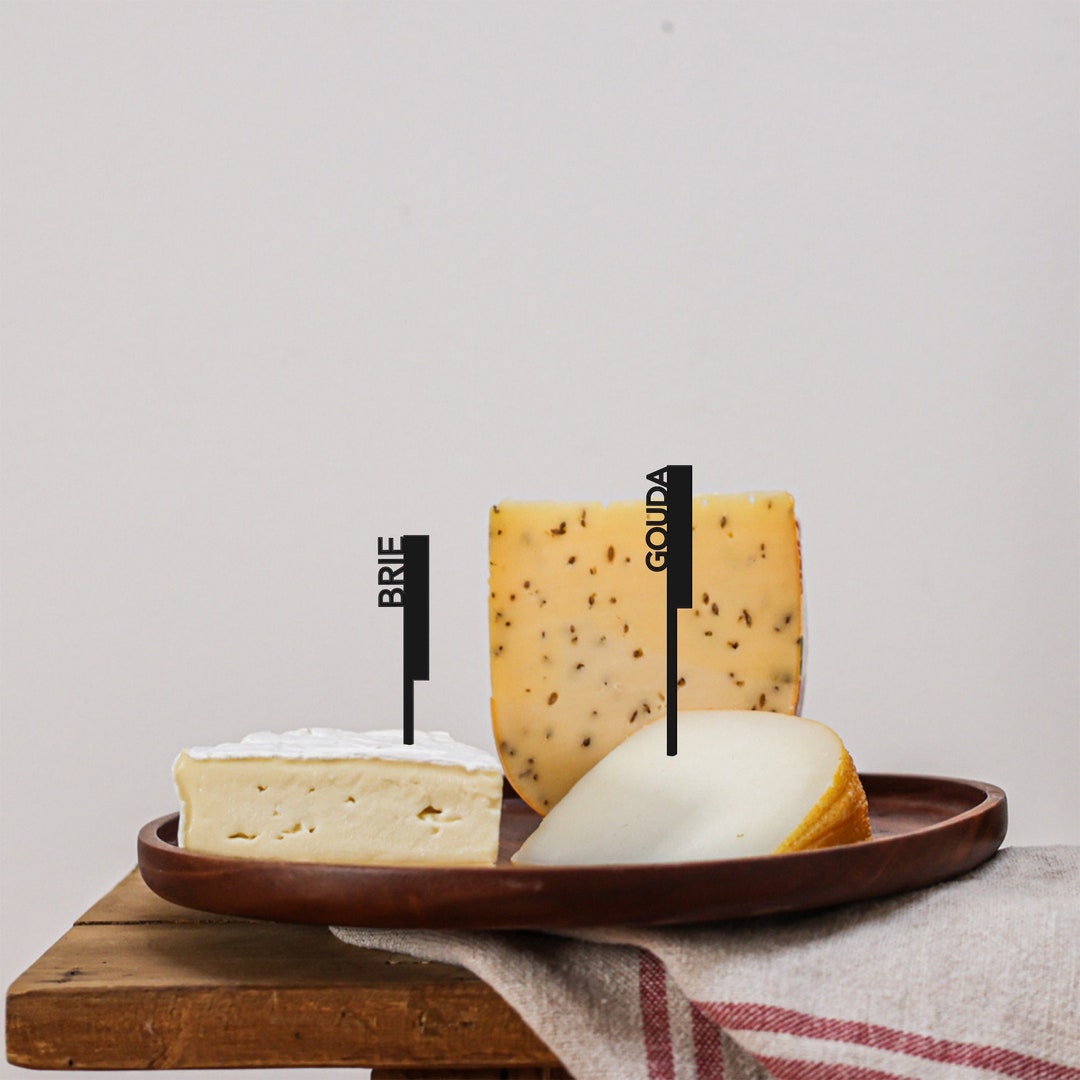 Custom Cheese Picks Set of 10, Cheese Markers, Charcuterie Board Picks ...