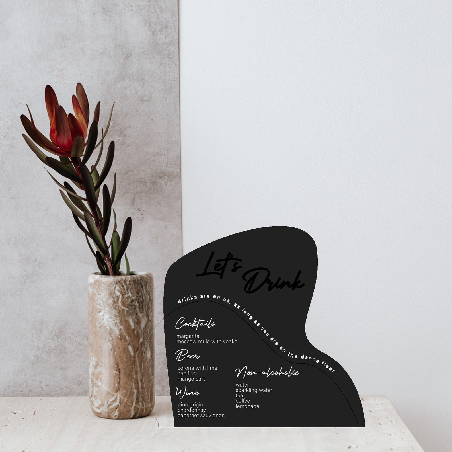 Bar Menu, Custom Bar Menu, Acrylic Bar Menu, Custom Bar Menu, Bar Sign ...