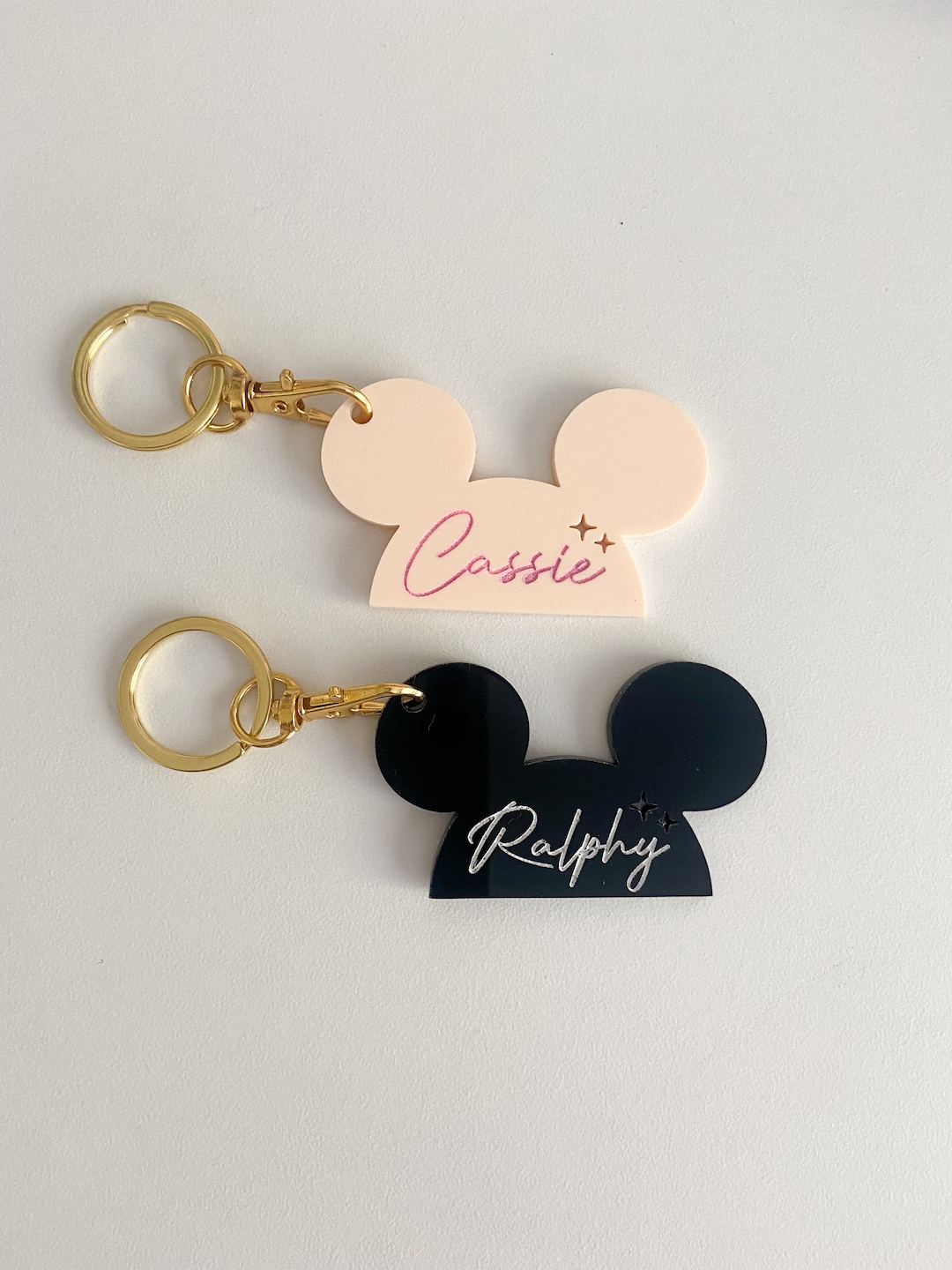 Mickey Mouse Keychain, Custom Name Keychain, Disneyland Keychain ...