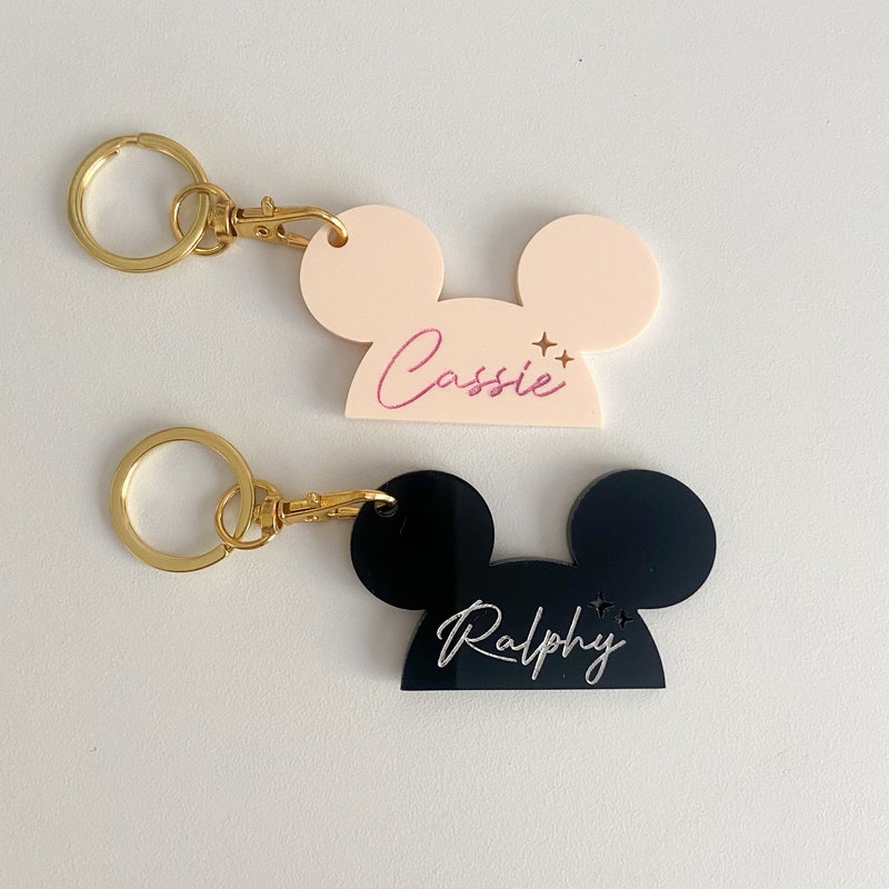 Mickey Mouse Key Keychain - Etsy