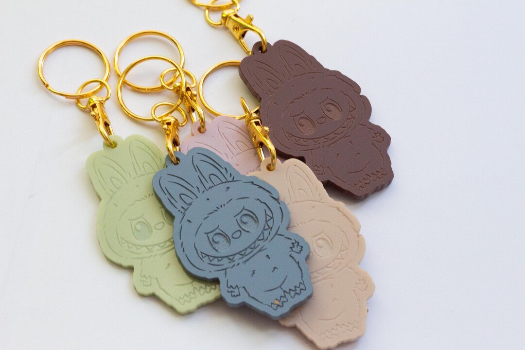 Labubu Keychain, Keychain, Custom Keychain, Keychains, Labubu, Colorful ...