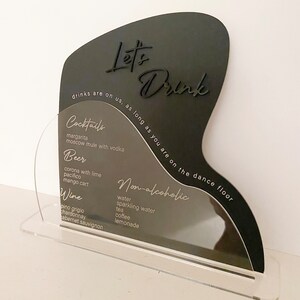 Bar Menu, Custom Bar Menu, Acrylic Bar Menu, Custom Bar Menu, Bar Sign ...