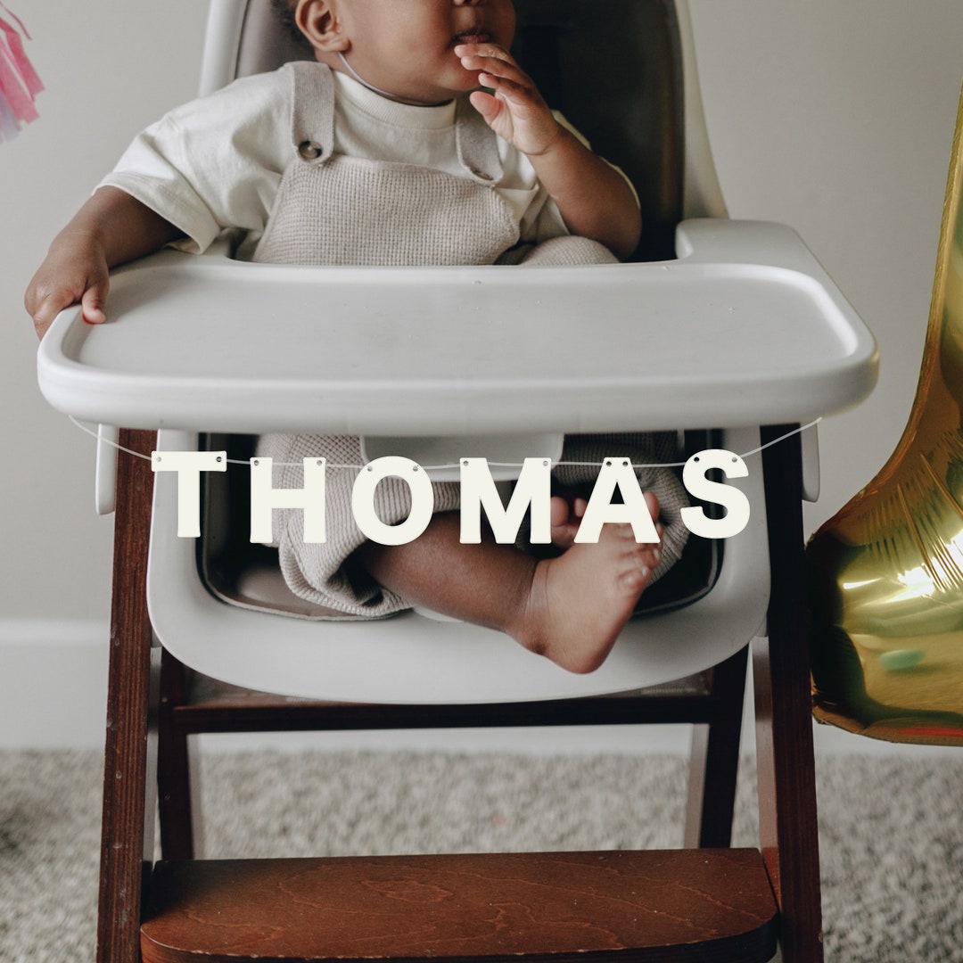 Highchair Sign, Custom Name Banner, Highchair Banner, First Birthday ...