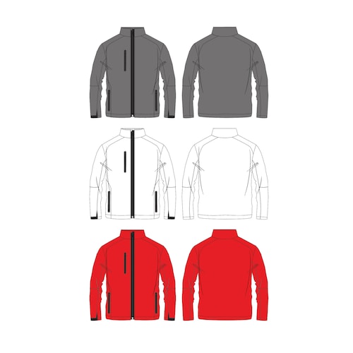 Varsity Jacket / Technical Drawings / Fashion CAD Designs for - Etsy