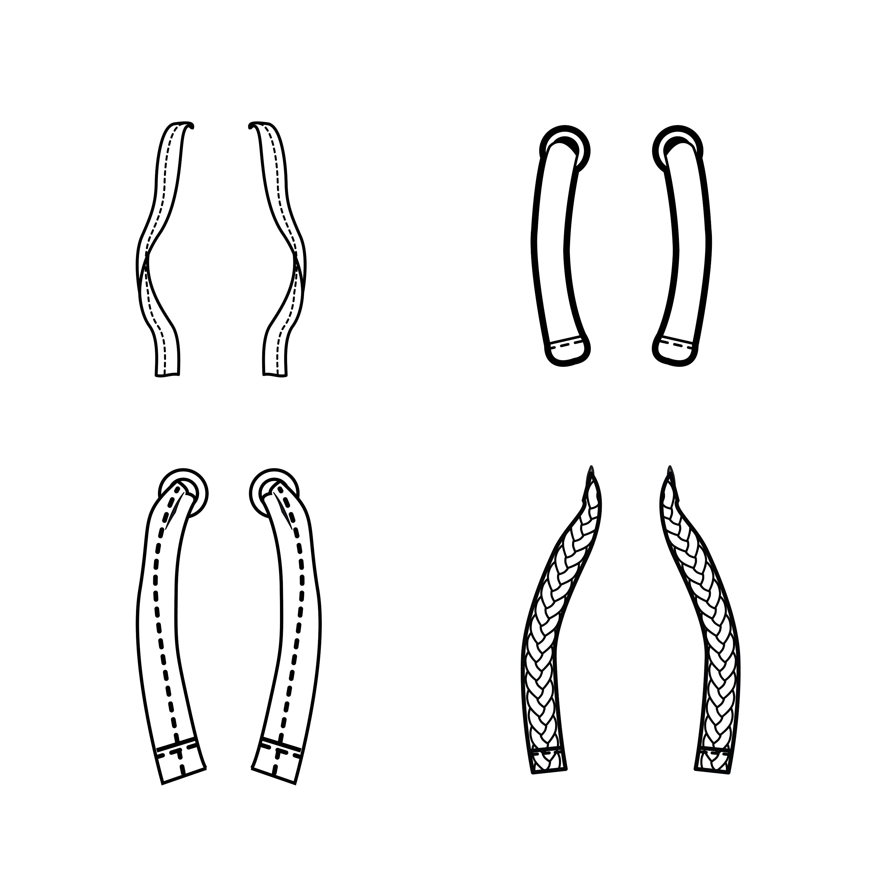 Drawstring Editable Vector Templates / Technical Drawings / Fashion CAD ...