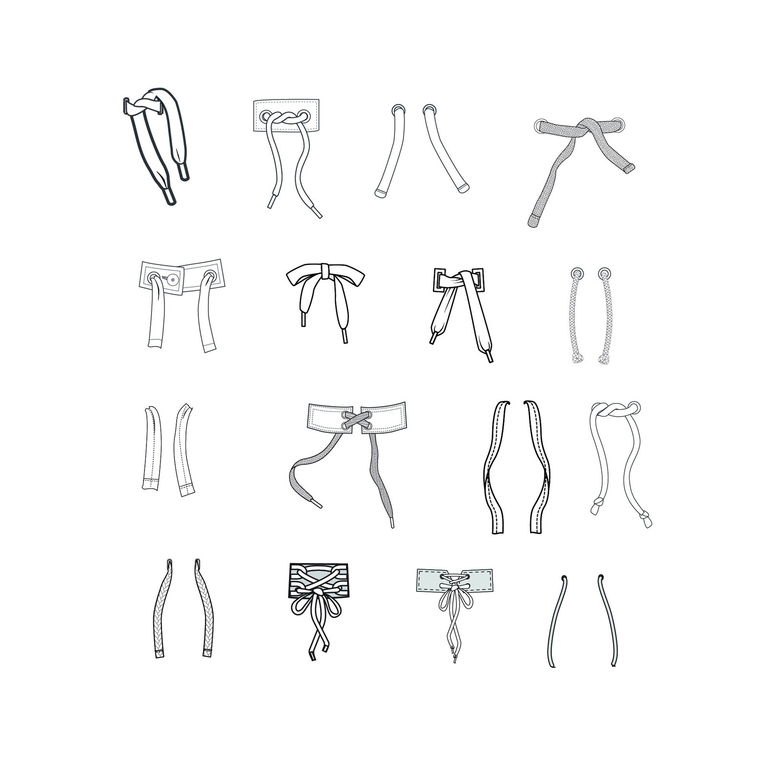 Drawstring Assorted / Technical Drawings / Fashion CAD Designs for ...