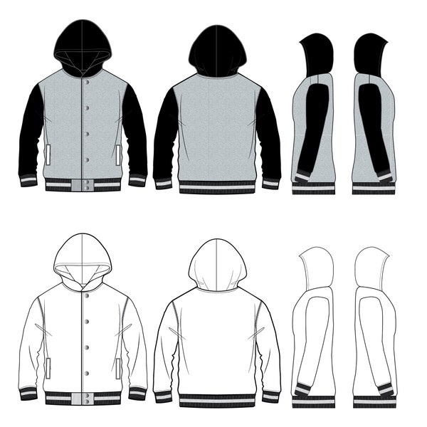 Varsity Jacket Pattern - Etsy