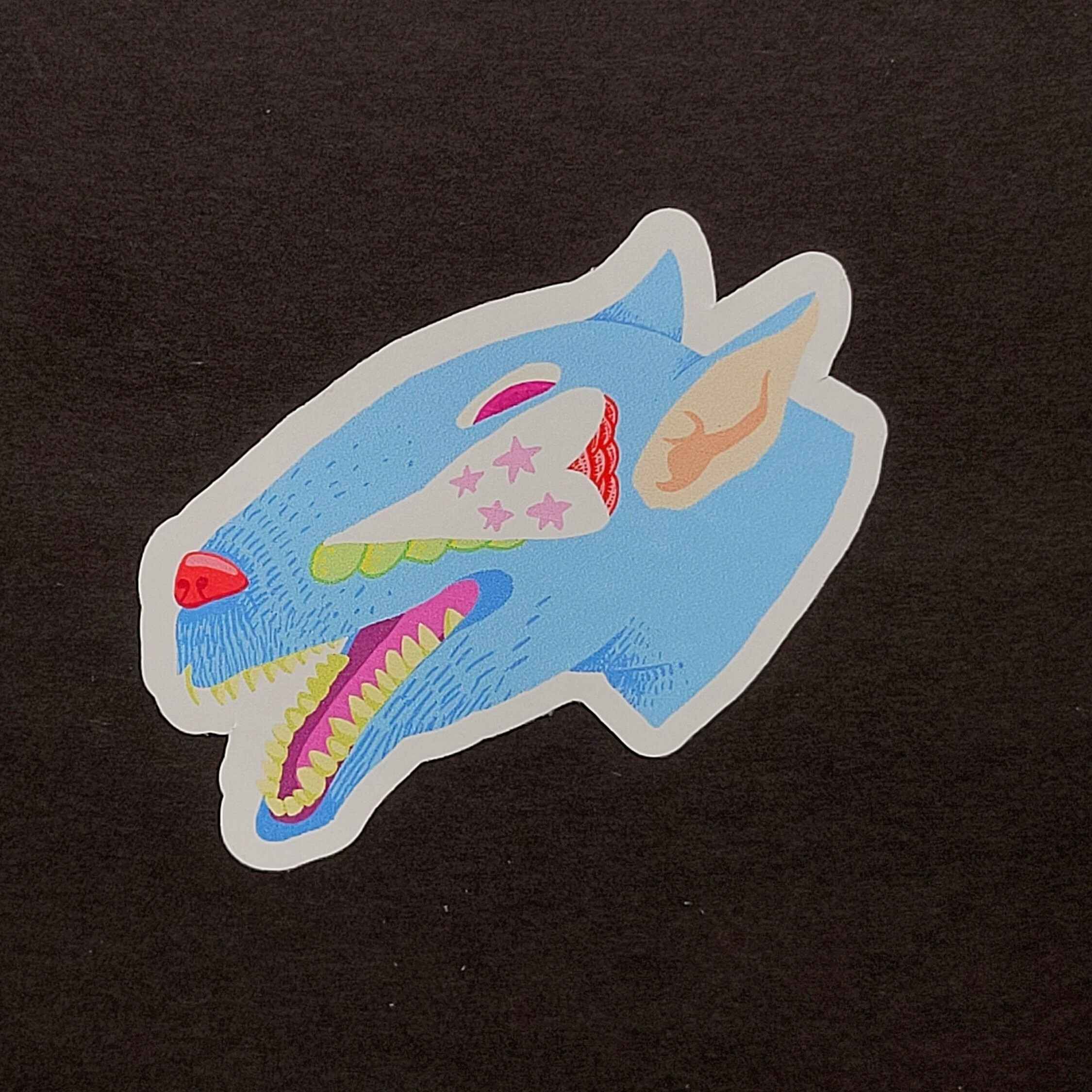 Blue Dog Head Sticker - Great for Water Bottles, Laptops, Sketchbooks ...