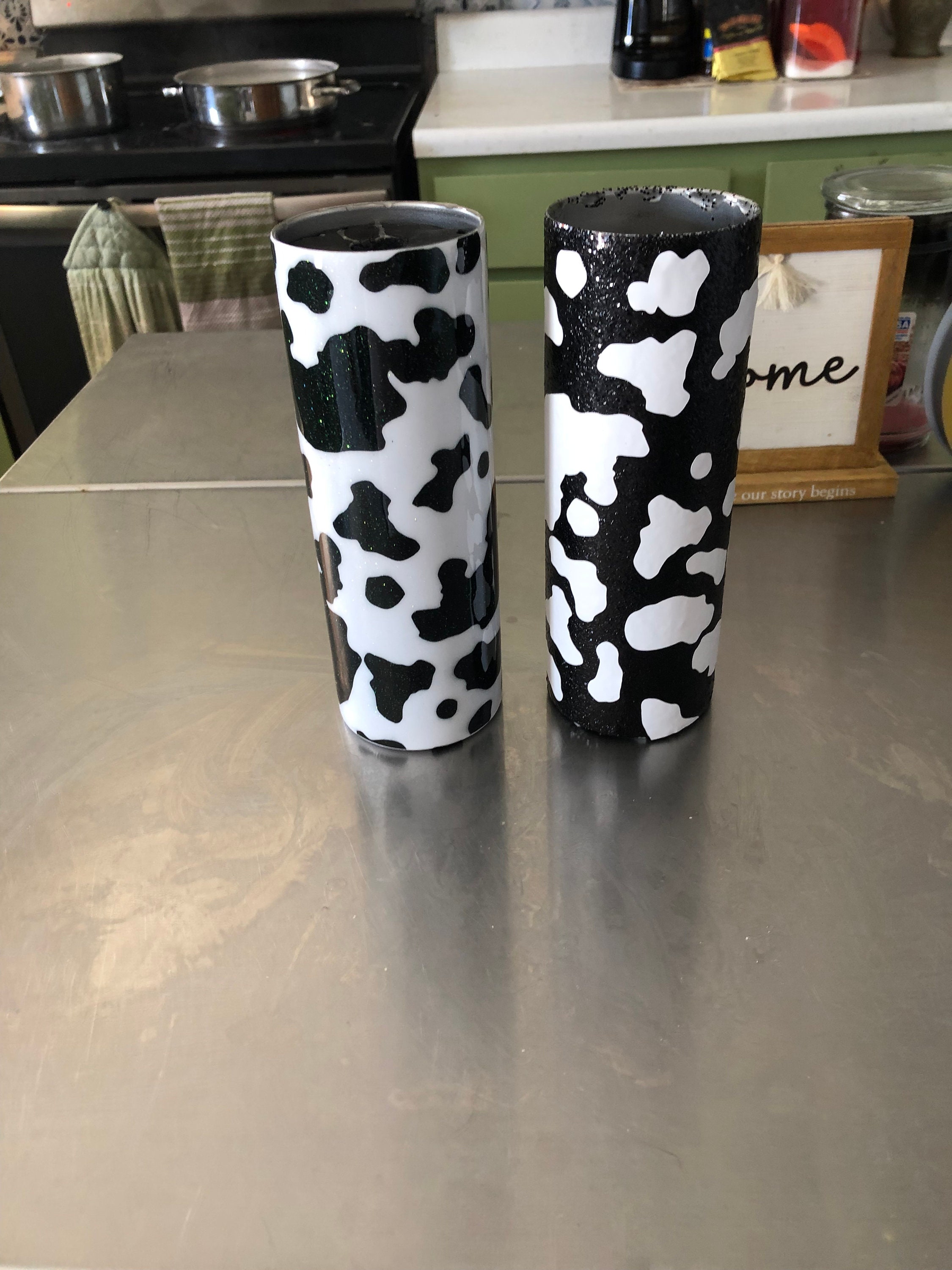 Cow Print Tumblers - Etsy