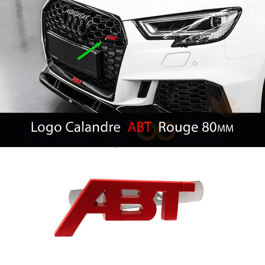 Emblem Logo ABT Grille Red 80x38 MM - Etsy