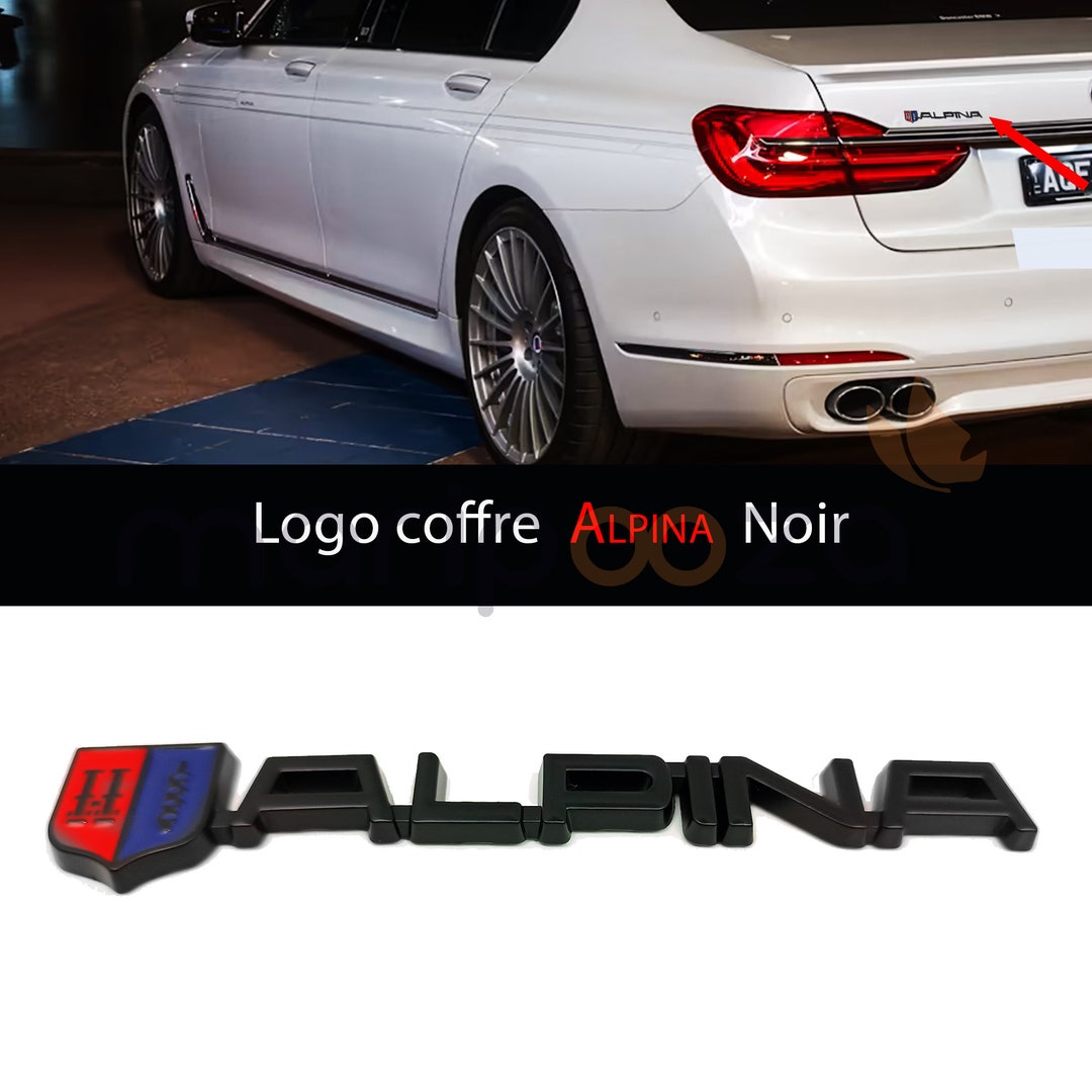 Alpina Logo Emblem Matt Black 130x22 MM - Etsy