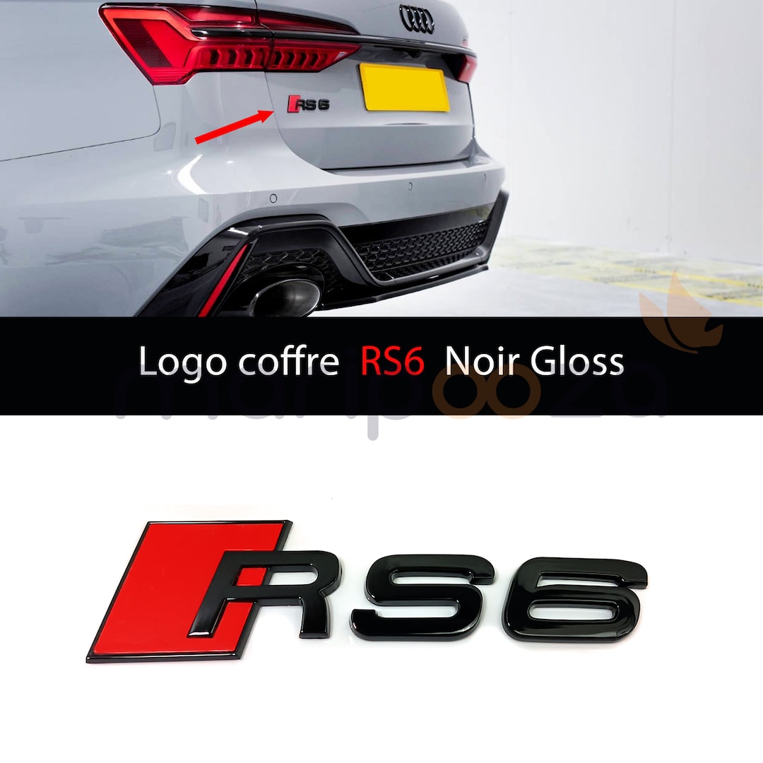 Glossy Black Rear Trunk RS6 Emblem Logo for Audi A6 S6 RS6 - Etsy