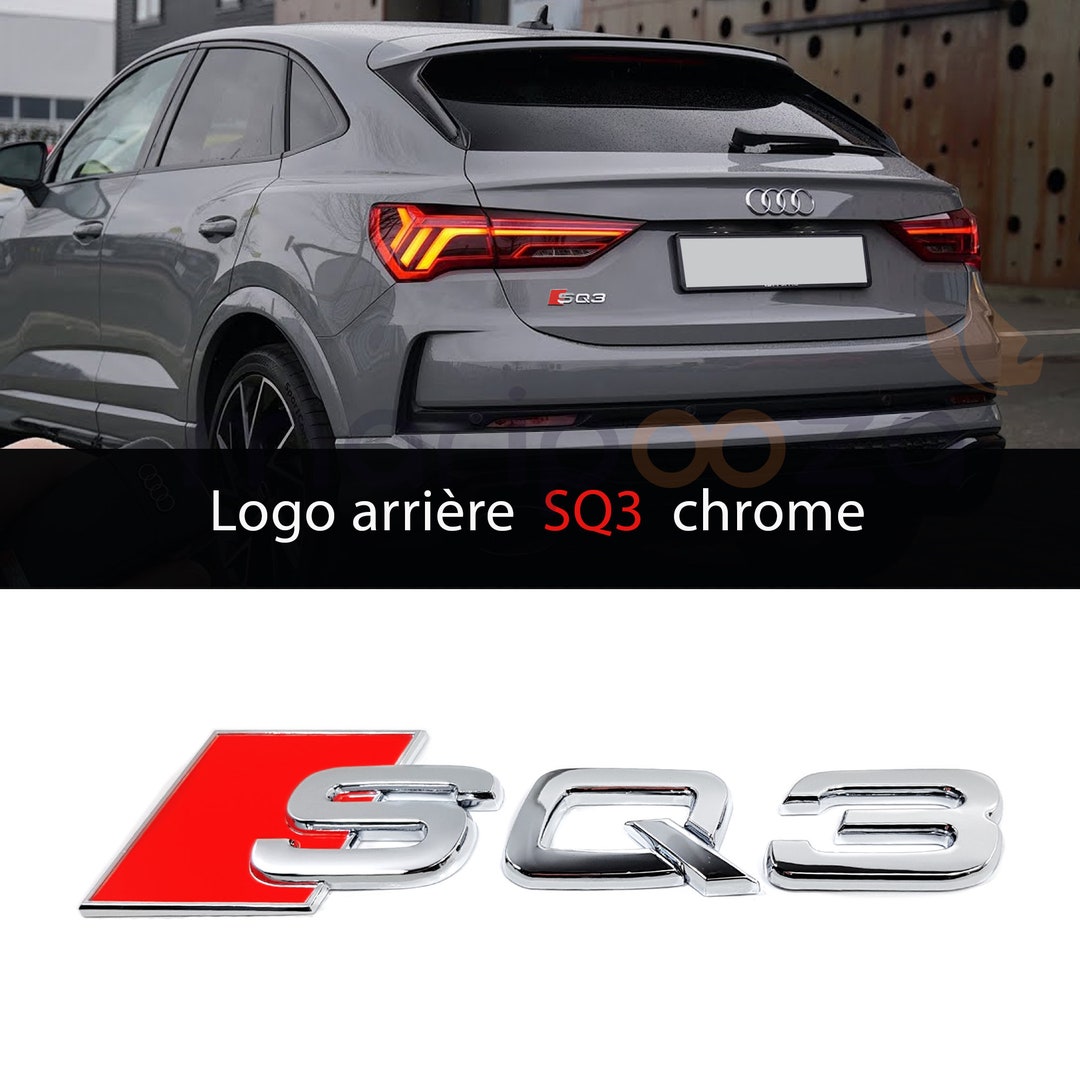 Emblem Logo SQ3 Rear Trunk Grey Chrome 140x35 MM for Audi SQ3 - Etsy ...