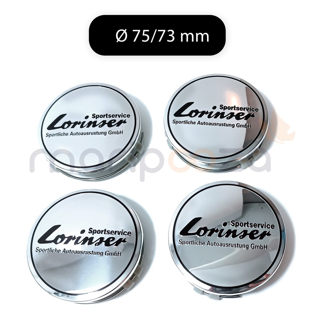 4x Wheel Center Hub Caps Ø75mm Mercedes Lorinser Logo Badge Silver GR - Etsy