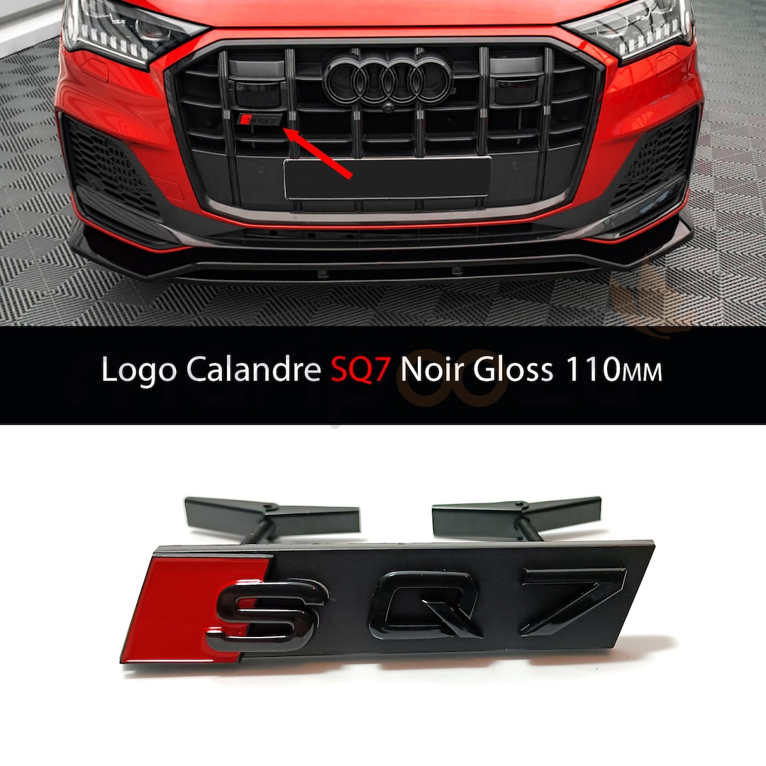 SQ7 Front Grille Emblem Logo Glossy Black 110x22mm for Audi Q7 - Etsy